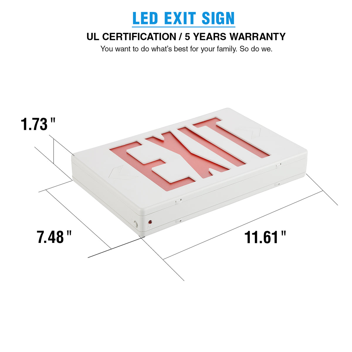 Red LED EXIT SIGN | COMPACT SIZE LED EXIT SIGN | FEITUO – feituo