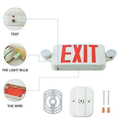 Emergency Exit Slim Sign Board | EMERGENCY COMBO JLECE2RW | Feituo – feituo