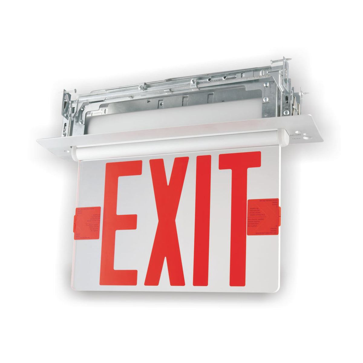 RECESSED ALUMINUM EDGE-LIT EXIT SIGN JREEL – feituo